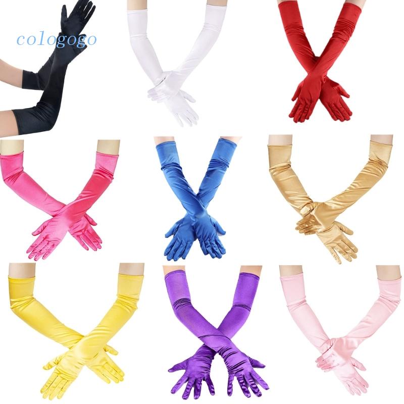 COLO Satin Gloves Wedding Gloves Performance Gloves Banquet Gloves Prom ...