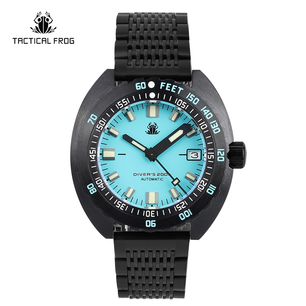 Tactical Frog PVD SUB 300T Diver Men Watches NH35 Automatic Mechanical ...