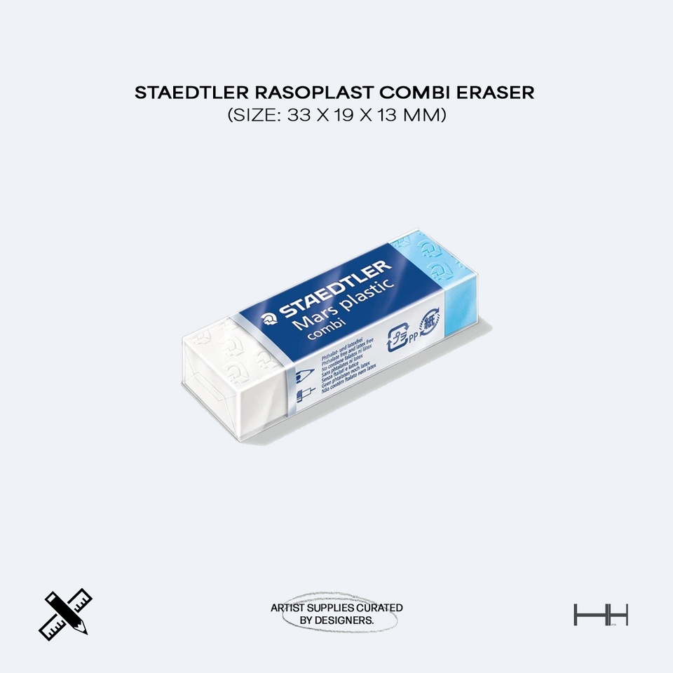 Staedtler Rasoplast Combi Eraser (Size: 33 x 19 x 13 mm) | Shopee ...