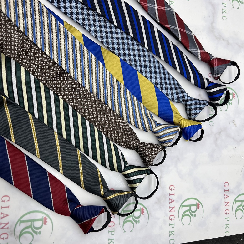 Men's tie with 6cm pre-tied zipper, convenient for young men Giangpkc ...
