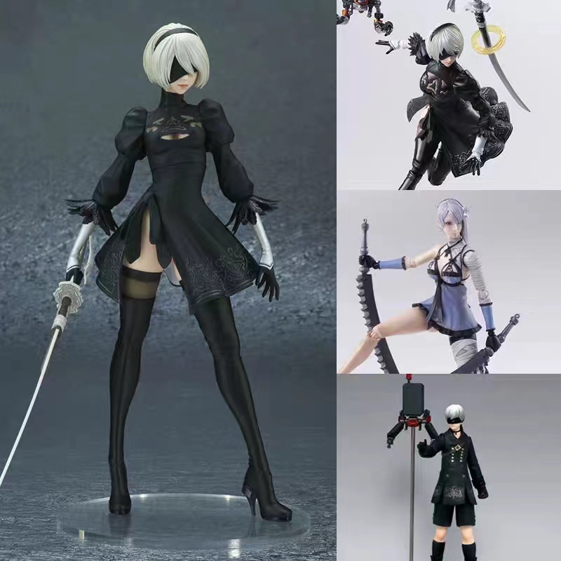 NieR Automata YoRHa 9S No 2 Type B 2B Play & Arts Action Figure Toys ...