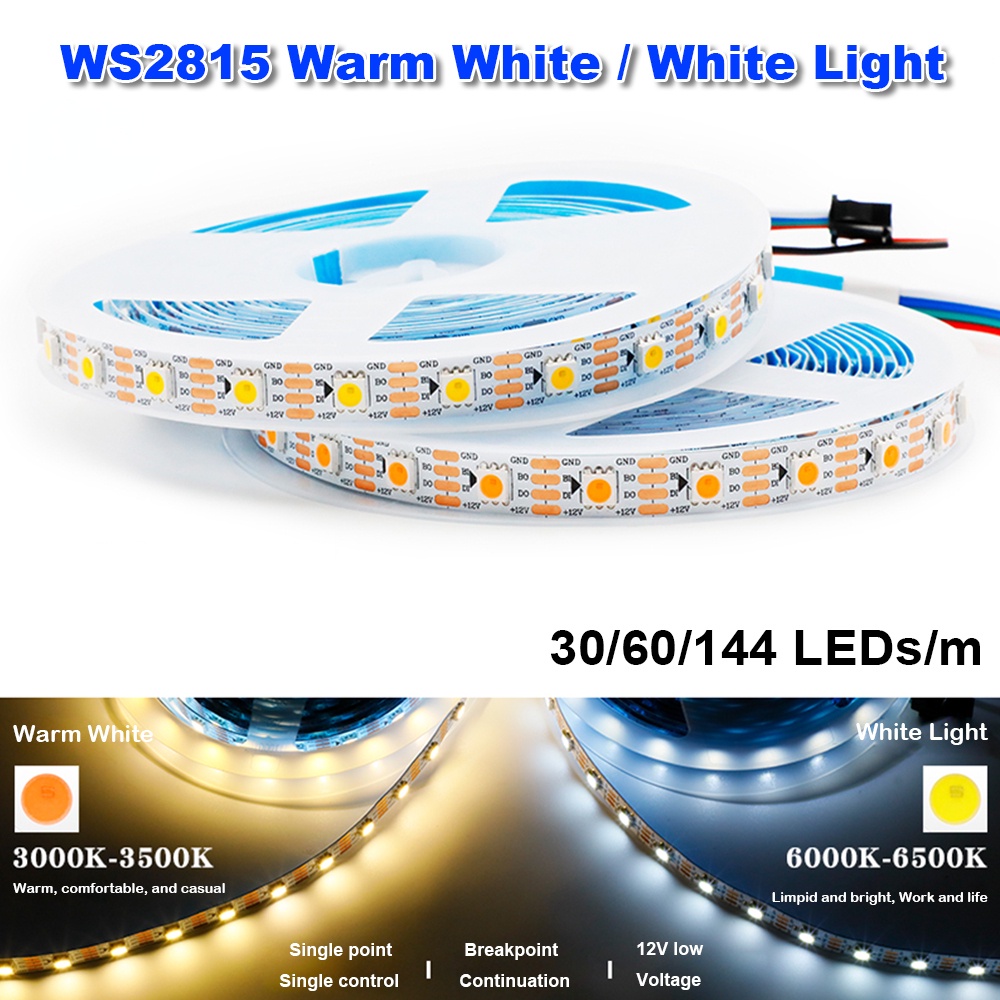 1meters 30led/60Leds/74Leds/m DC12V WS2815 5050 RGB/White/Warm White ...