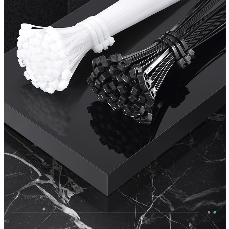 [Nylon Cable Tie]Nylon Cable Ties Strip Black White Small, Medium and ...