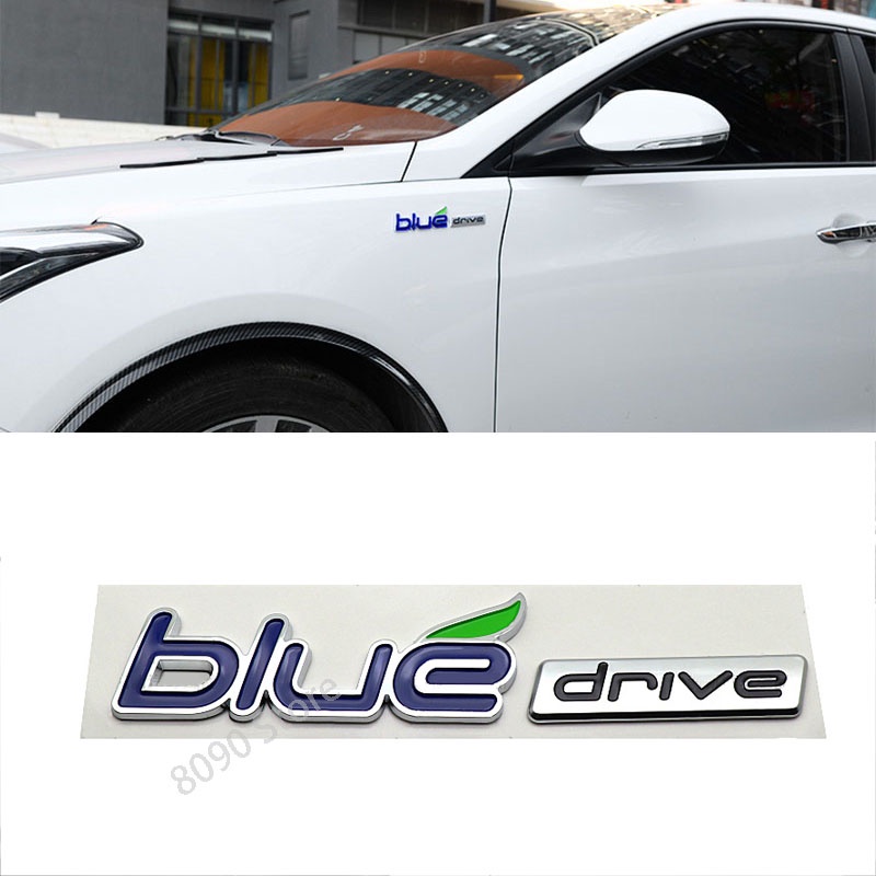 Modified Blue Drive Car Side Emblem Sticker Auto Body Decorative Badge ...