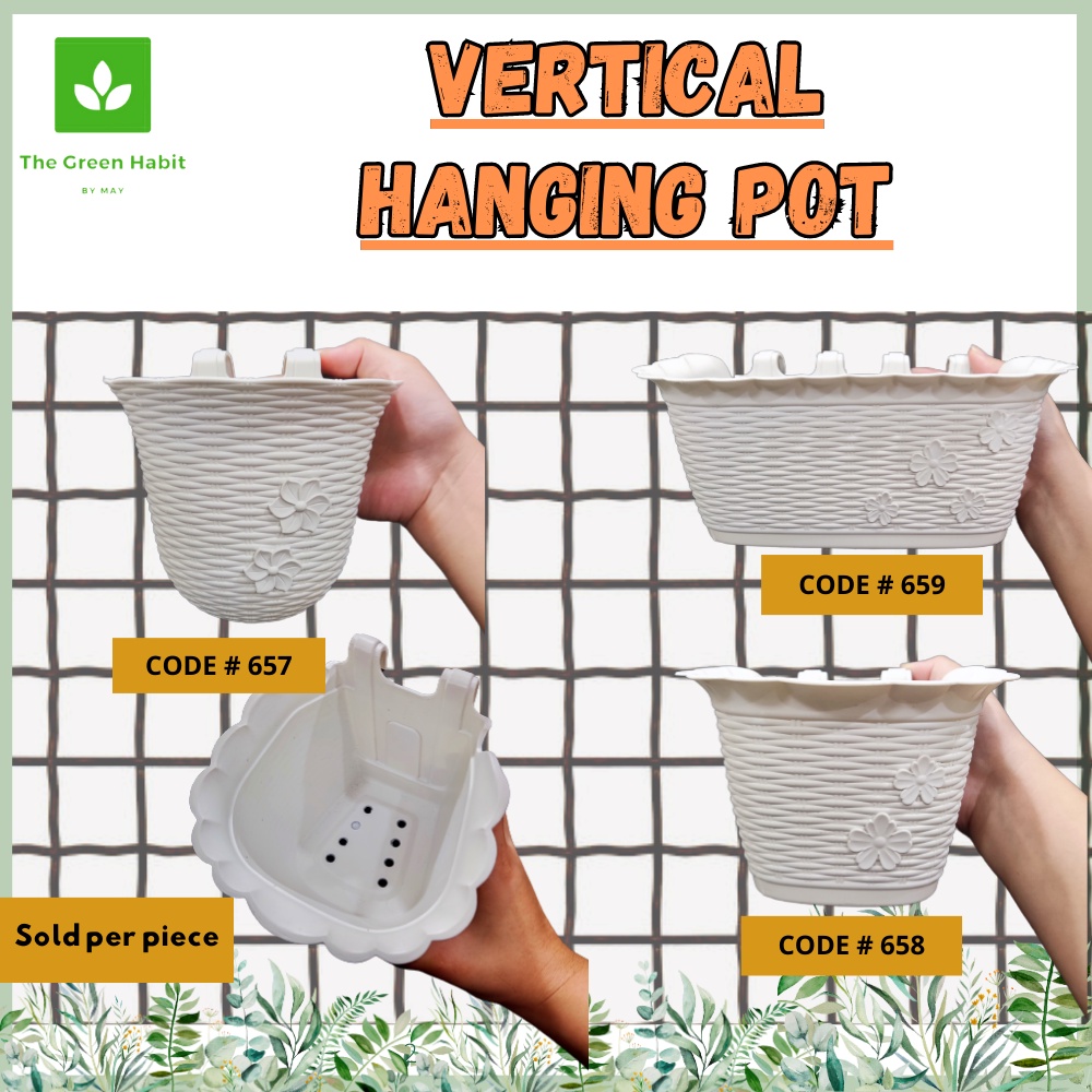 TGH| Vertical Hanging Pot - Space-Saving for Indoor and Outdoor Gardens ...