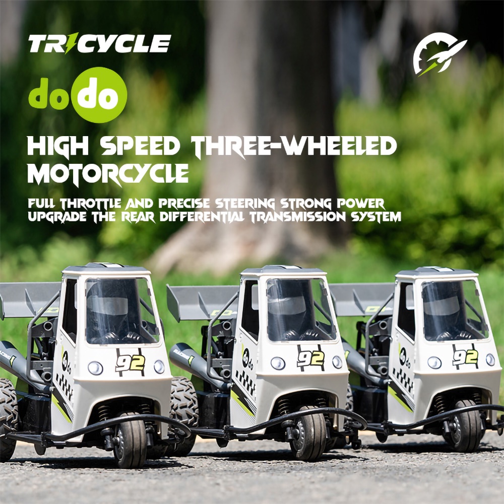 1:16 RC Tricycle Dodo Car High Speed Three-Wheeled Drifting Racing ...
