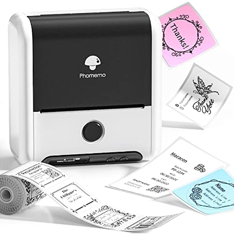 Phomemo M200 Label Makers Computer Bluetooth Thermal Label Printer for ...