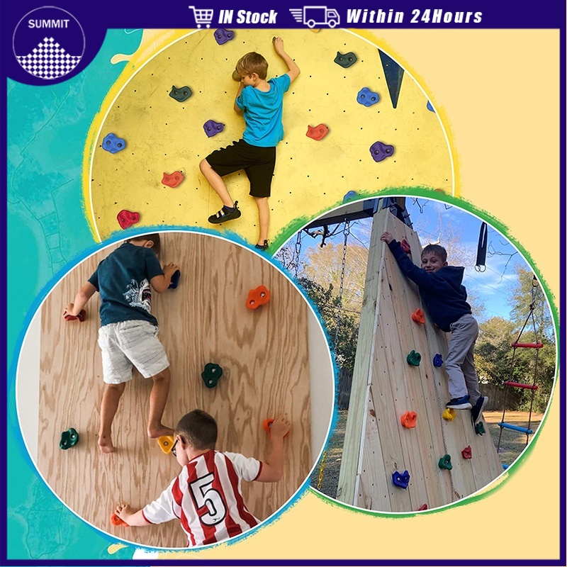 Colorful Climbing Rock Kit Outdoor Indoor Playground Training Props ...