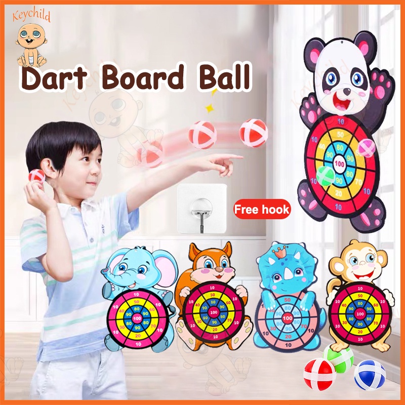 【COD】Dart Board For Kids Cartoon Sticky Ball Toys Target Toys ...