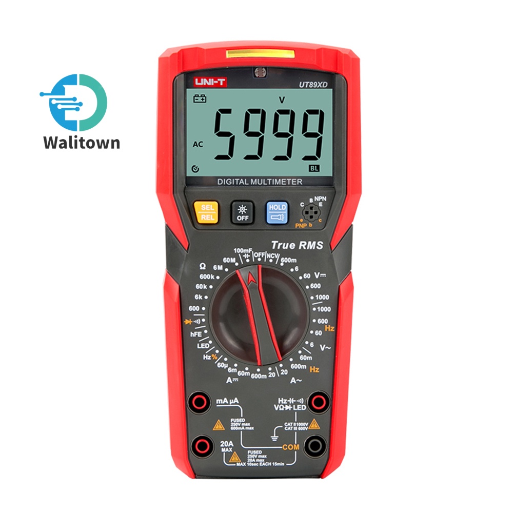 UNI-T UT89X UT89XD 20A Professional Digital Multimeter True RMS NCV AC ...