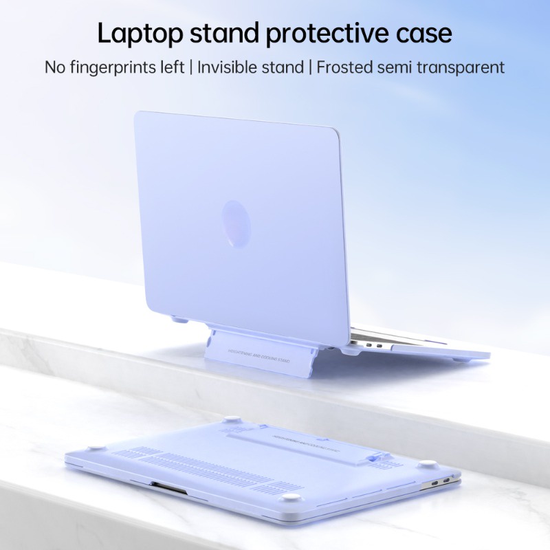 Thin Matte Fold Kickstand Heat Dissipation Laptop Case for MacBook Air ...