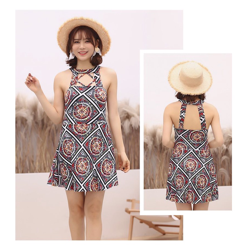 White one piece rush guard conservative women swimsuit boy leg short ...