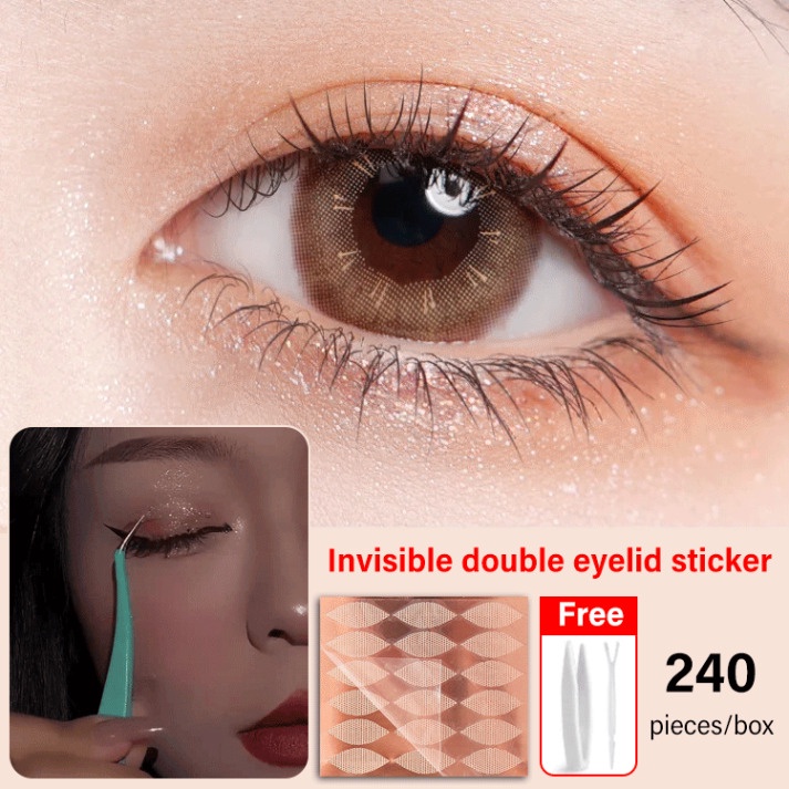 Lace invisible double eyelid stickers 240 stickers[Big eyes in seconds ...