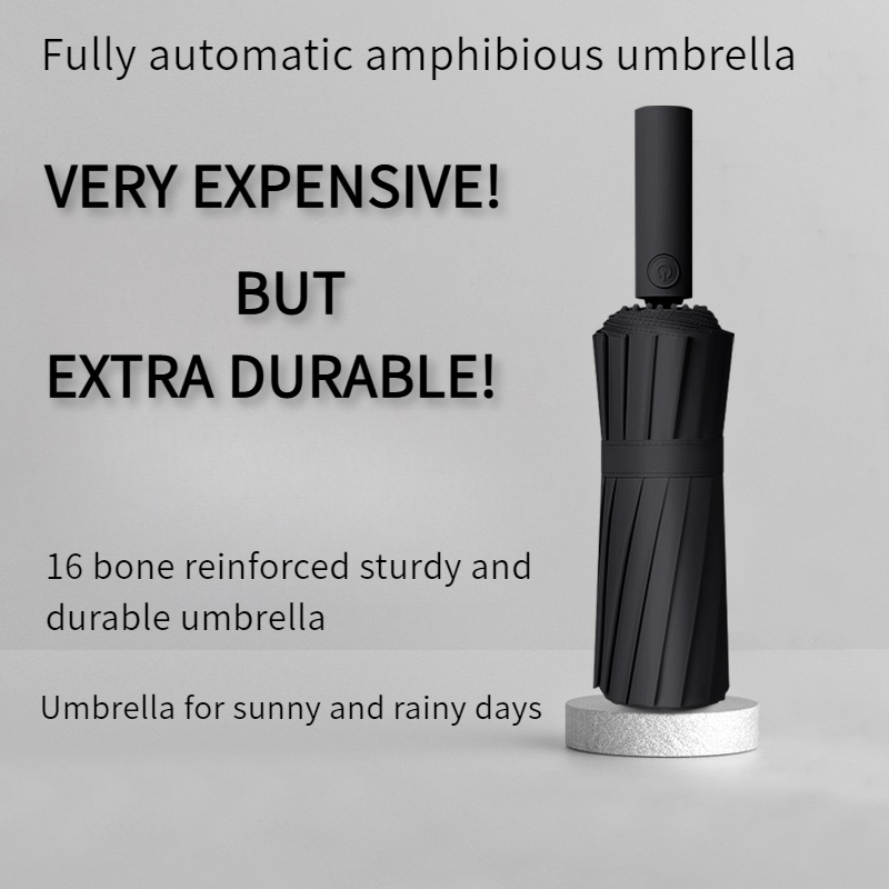 Full-automatic umbrella folding umbrella double umbrella oversized ...