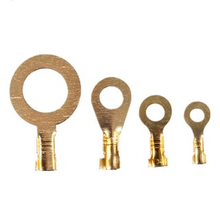 100PCS M3/M4/M5/M6/M8/M10 Ring Lugs Ring Eyes Copper Crimp Terminals ...