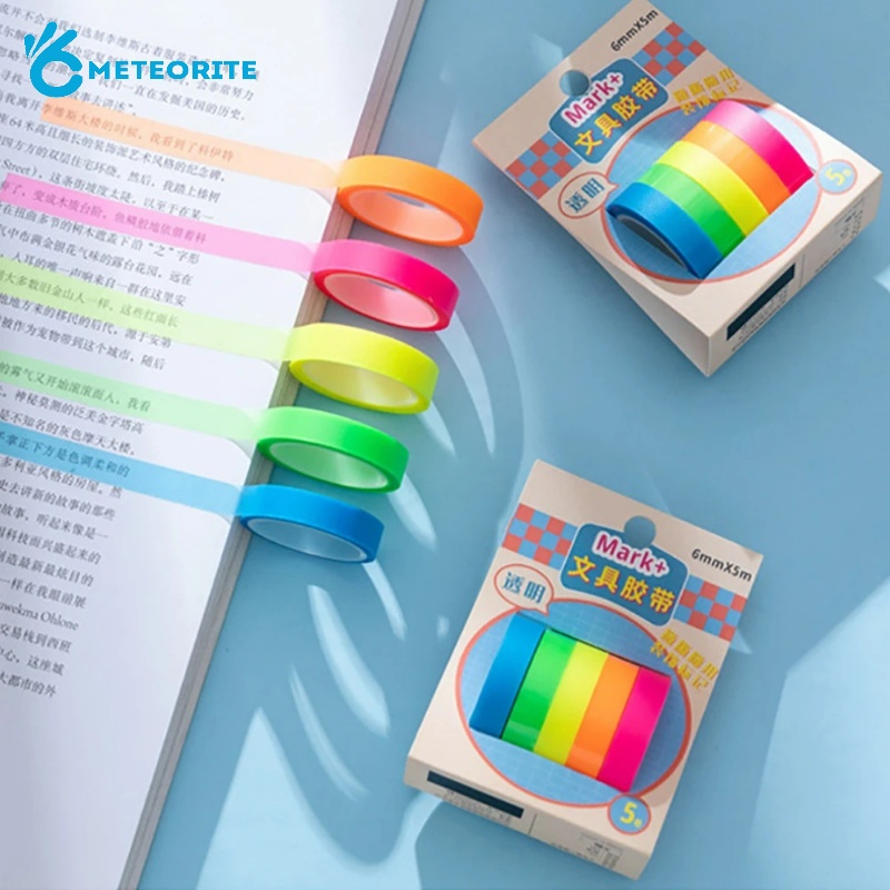 1 Roll Writable Marking Sticker/ Fluorescent Transparent Self Adhesive ...