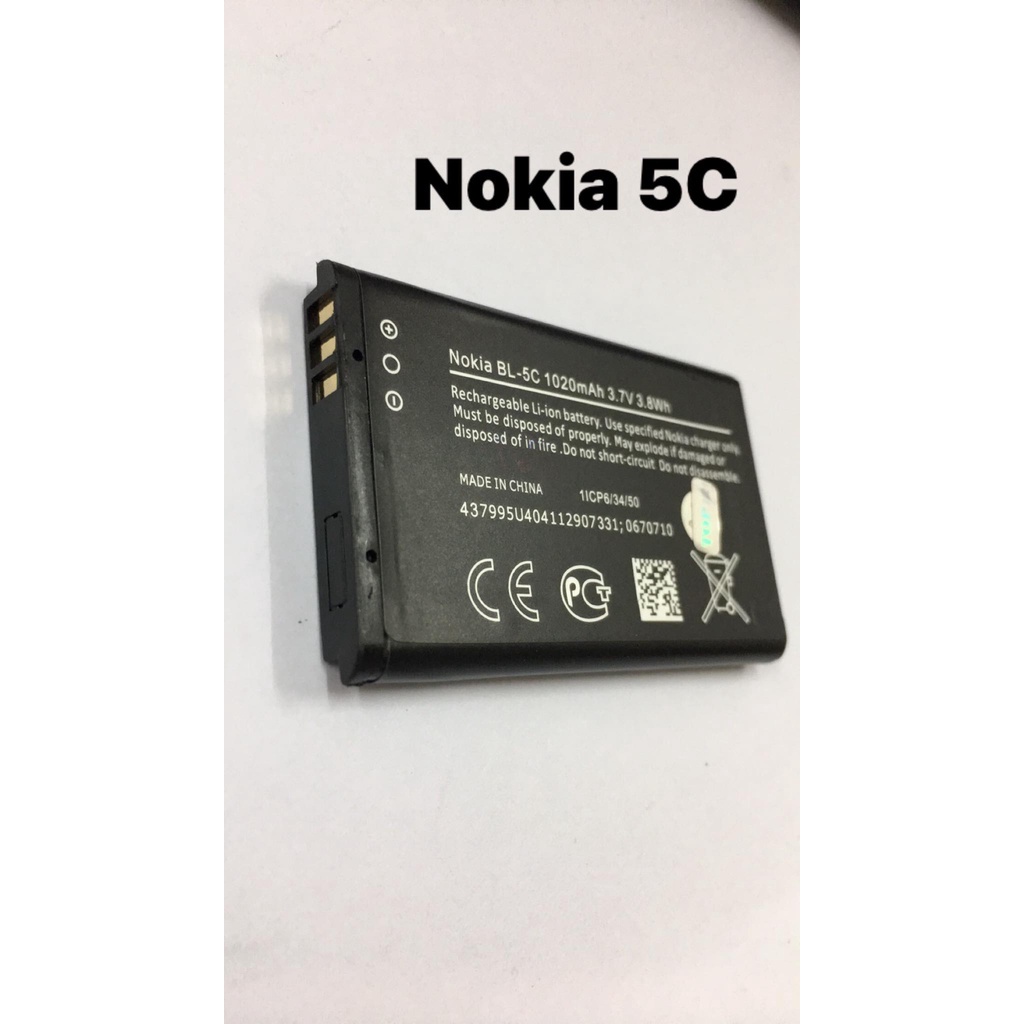 Original Nokia 5C (BL-5C) 2700C BATTERY REPLACEMENT N105 N106 N150 N110 ...