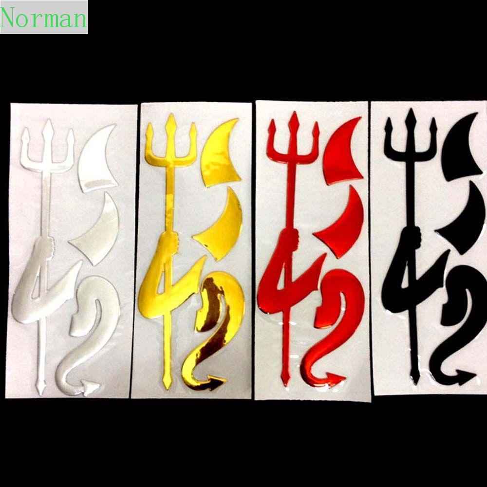 NORMAN1 Universal 3D Devil Style Car sticker Fashion Die Cut decal ...