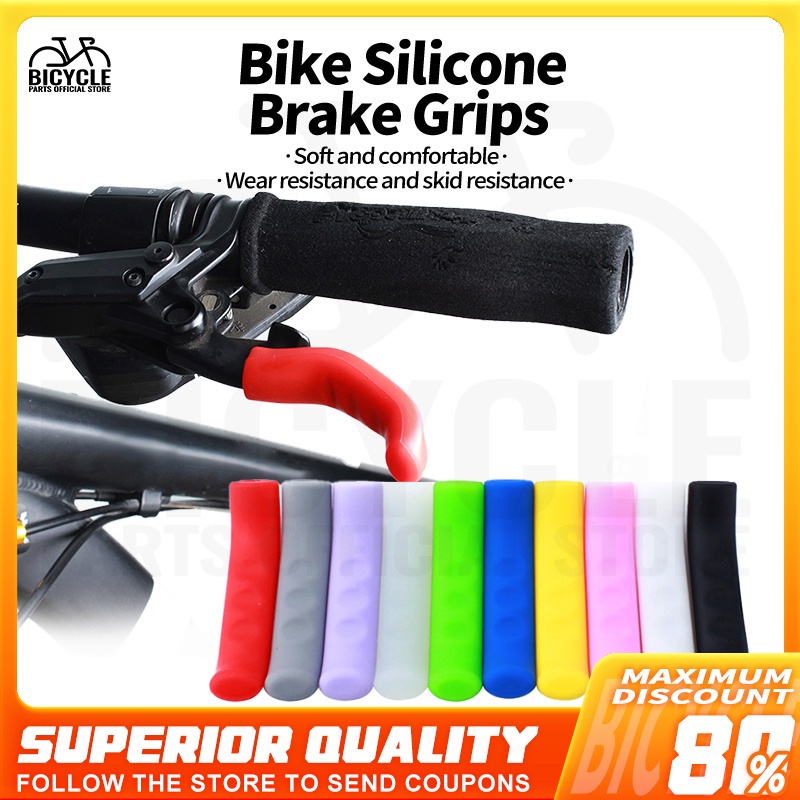 1Pair MTB Bike Brake Lever Grip for Bicycle Silicone Handle Cover ...