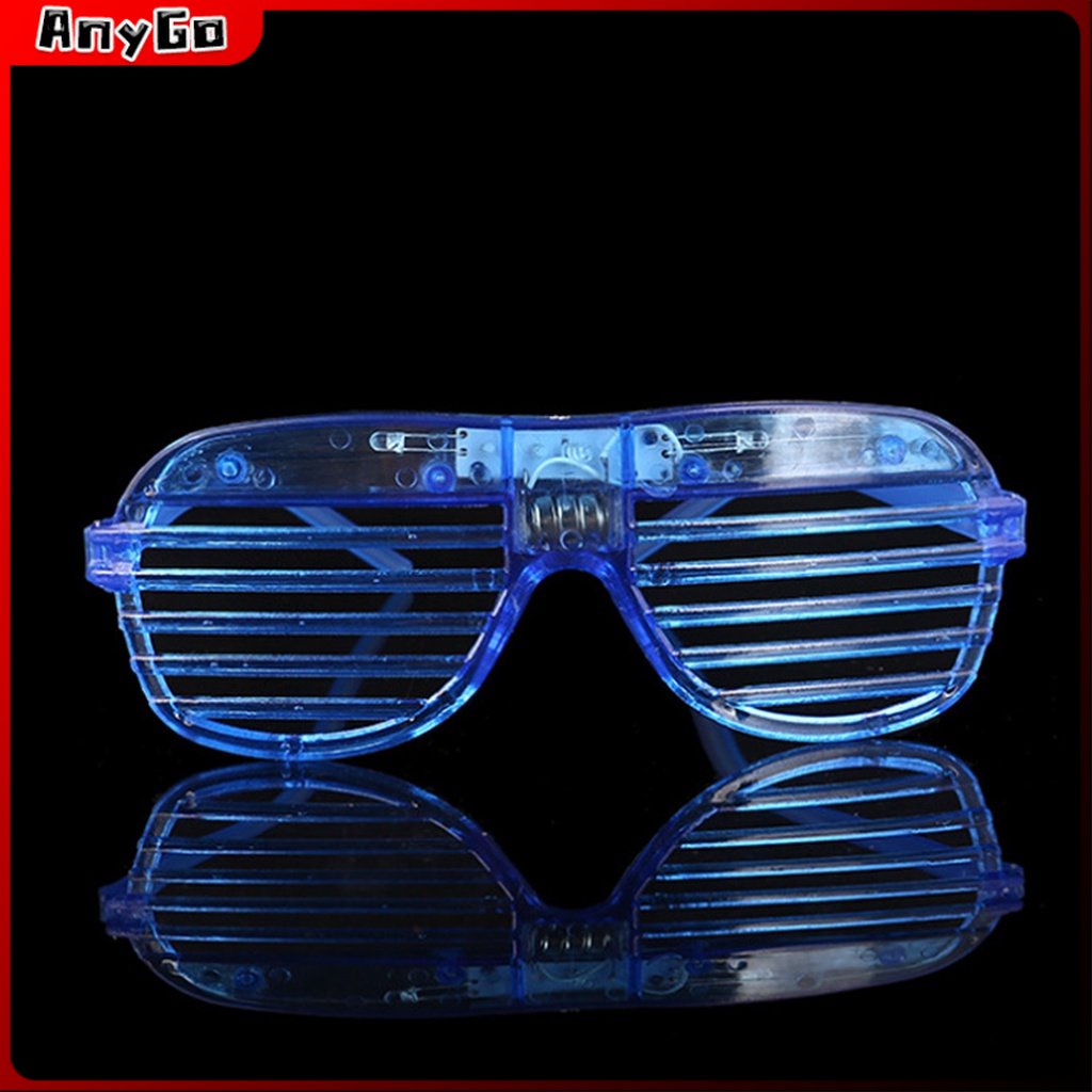 Party Led Glow Cold Light Eyes Glasses Light Up Shades Flash Rave ...