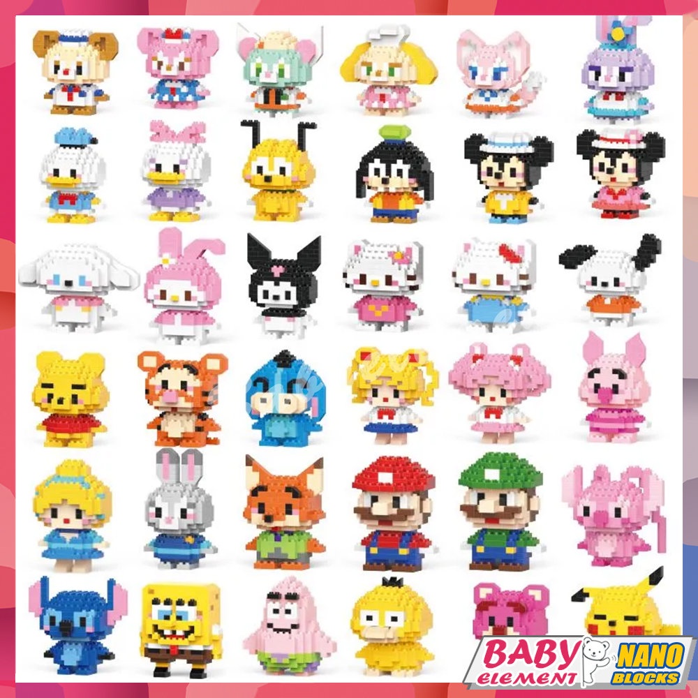 Nano Blocks Ange SpongeBob SquarePants Zootopia Building Blocks Cute ...