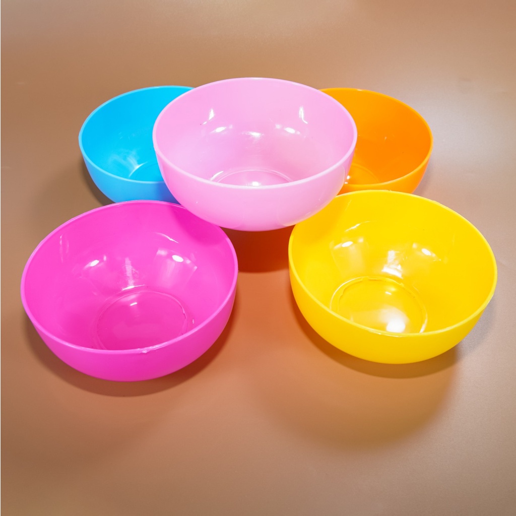 COD DVX #7693 Small Reusable Plain Plastic Bowl Dinnerware Mangkok ...