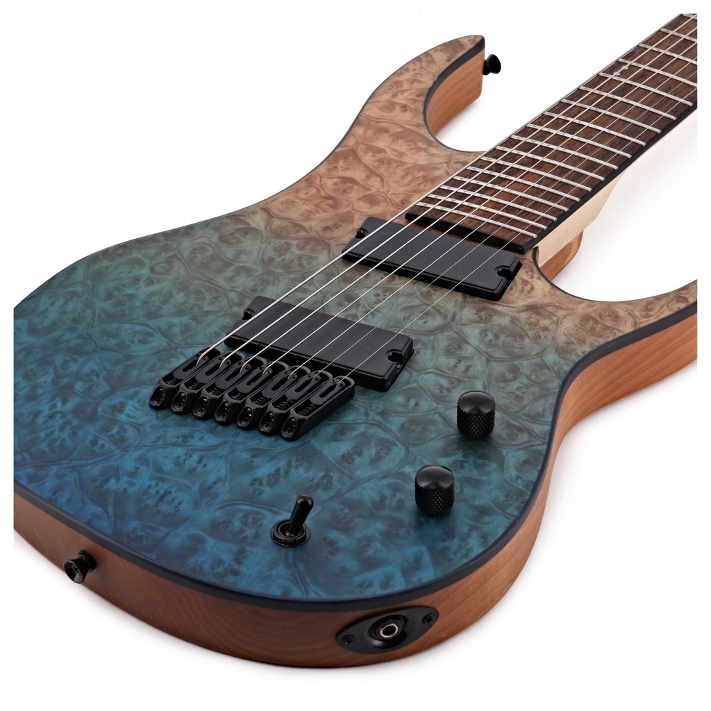 Rare Pro Fanned Fret 7-String Guitar, Ocean Fade Black Hardware ...