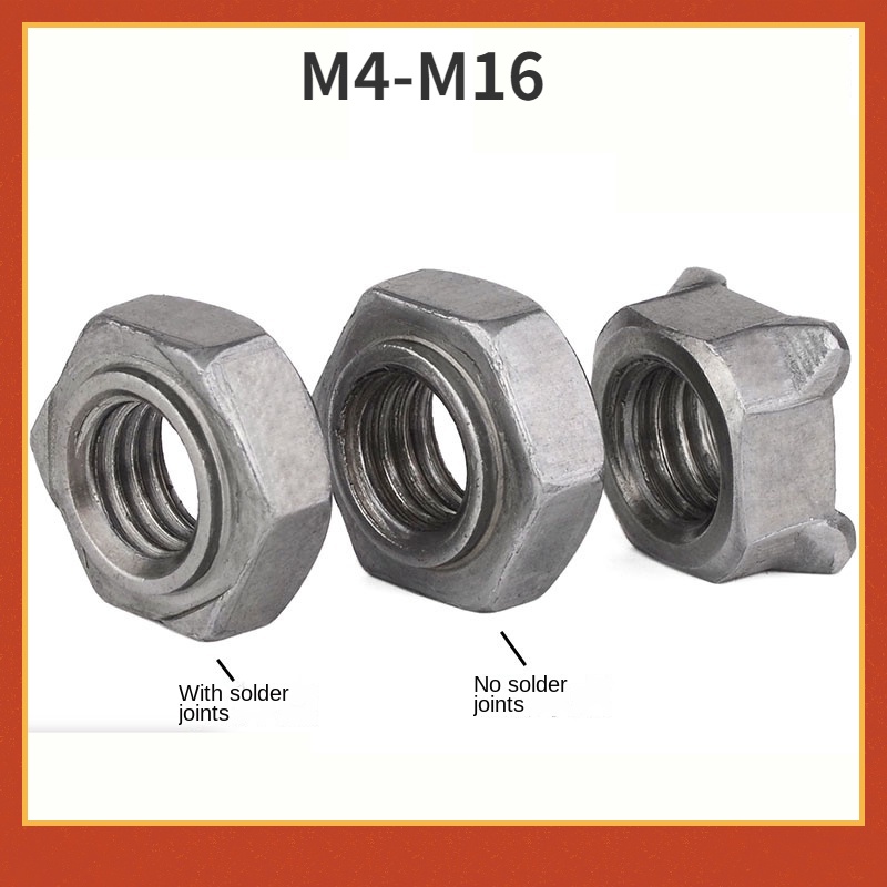 Hexagon weld nut spot weld nut nut nut nut M3/M4/M5/M6/M8/M10 | Shopee ...