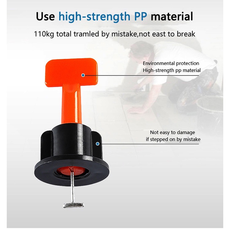 45 Pcs Tile Levellers Mini Level Wedges Alignment Tile Spacers ...