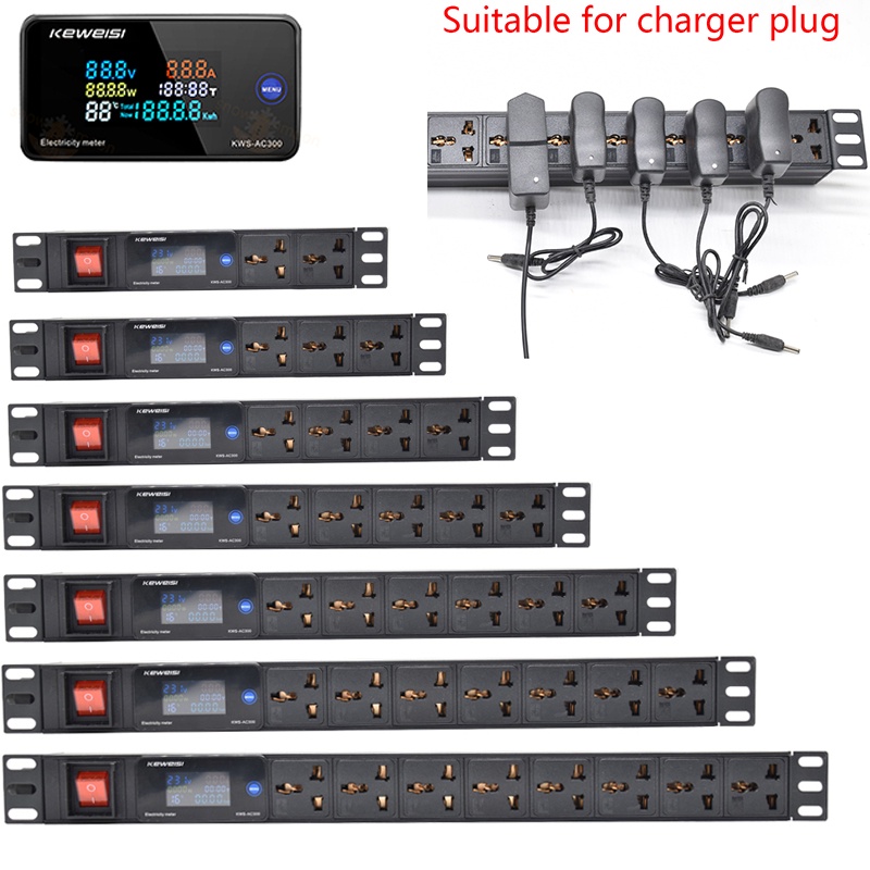 Multifunctional digital display meter PDU power distribution unit charger horizontal dedicated ...