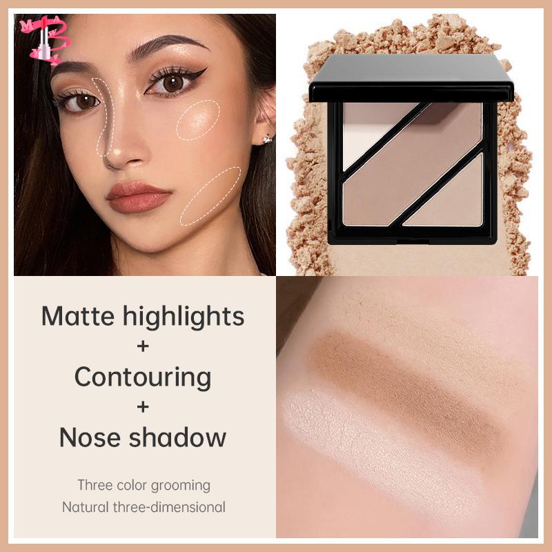 Two-tone Contour Palette Tricolor Shadow Brightening Highlight Hairline ...