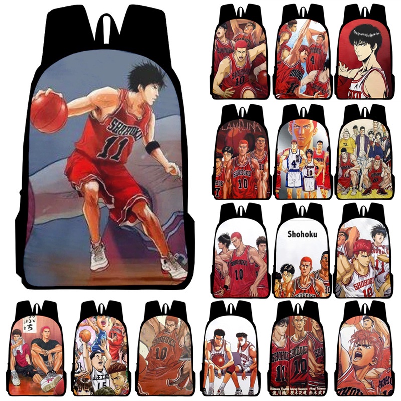 Cartoon SLAM DUNK Backpack Magic Dragon Children School Bags Boys Girls ...