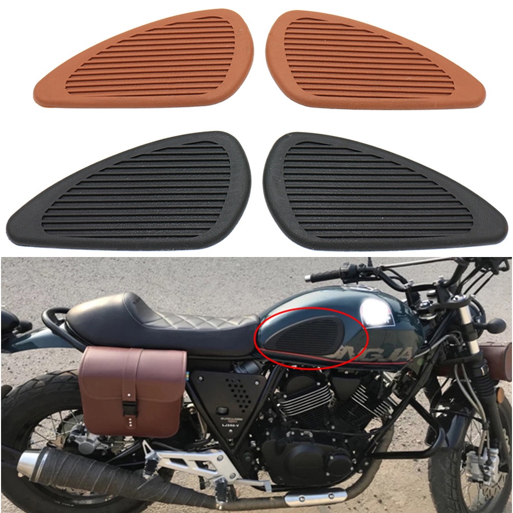 Universal Motorcycle Tank Knee Pad Vintage Gas Knee Protector 3M ...