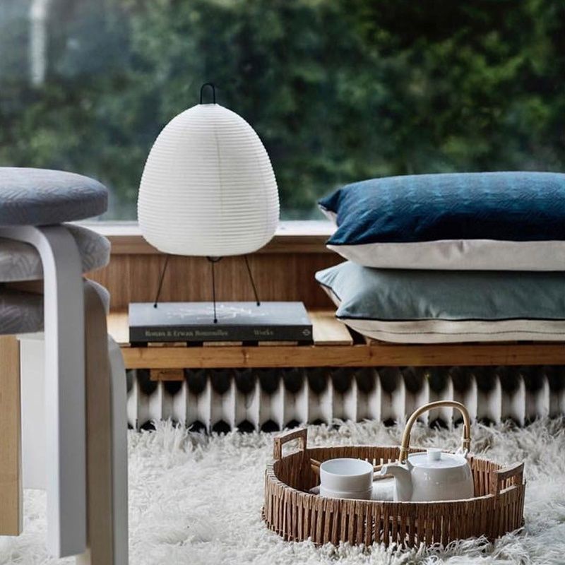Japanese-Style Modern Floor Lamp With Rice Paper Shade, Akari Light ...