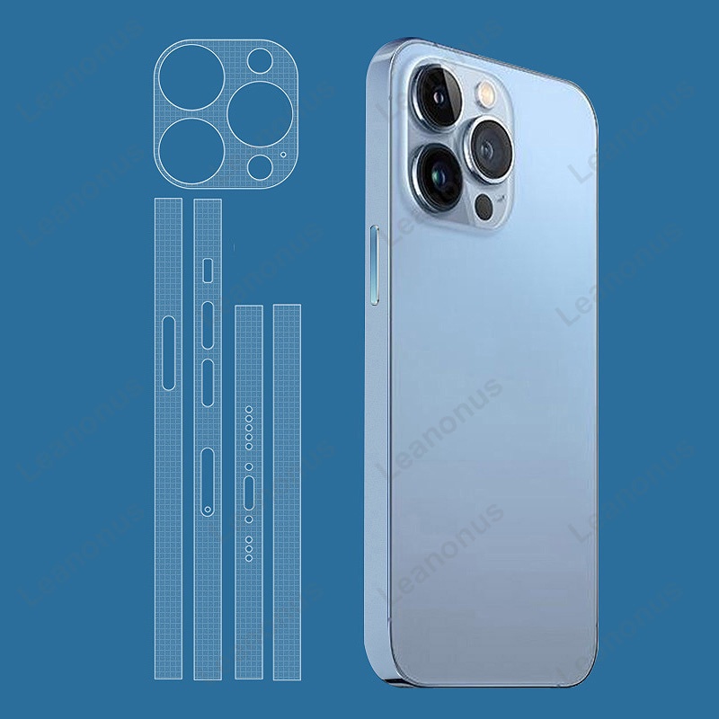 Transparent Decal Skin Compatible for iPhone 14 15 16 13 12 Pro Max ...