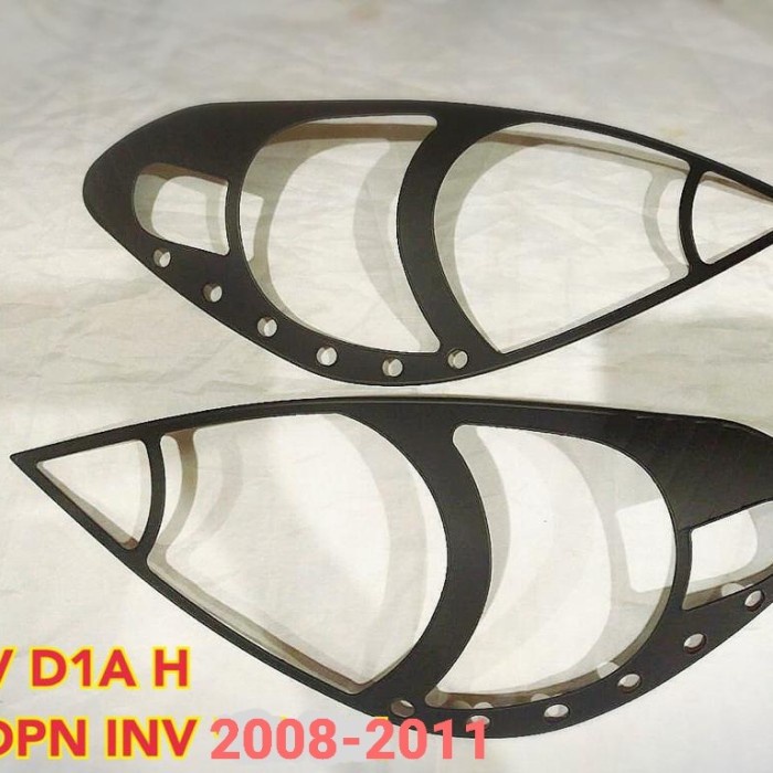 Matte black headlight Garnish for the new Innova 2008-2011. | Shopee ...