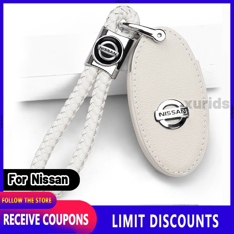 High quality For Nissan Key Cover Car Key Chain Leather waterproof car ...