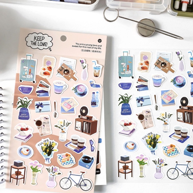 Cdaily|1pcs Cute Stickers Pocket Stickers Adhesive Stickers Gourmet ...