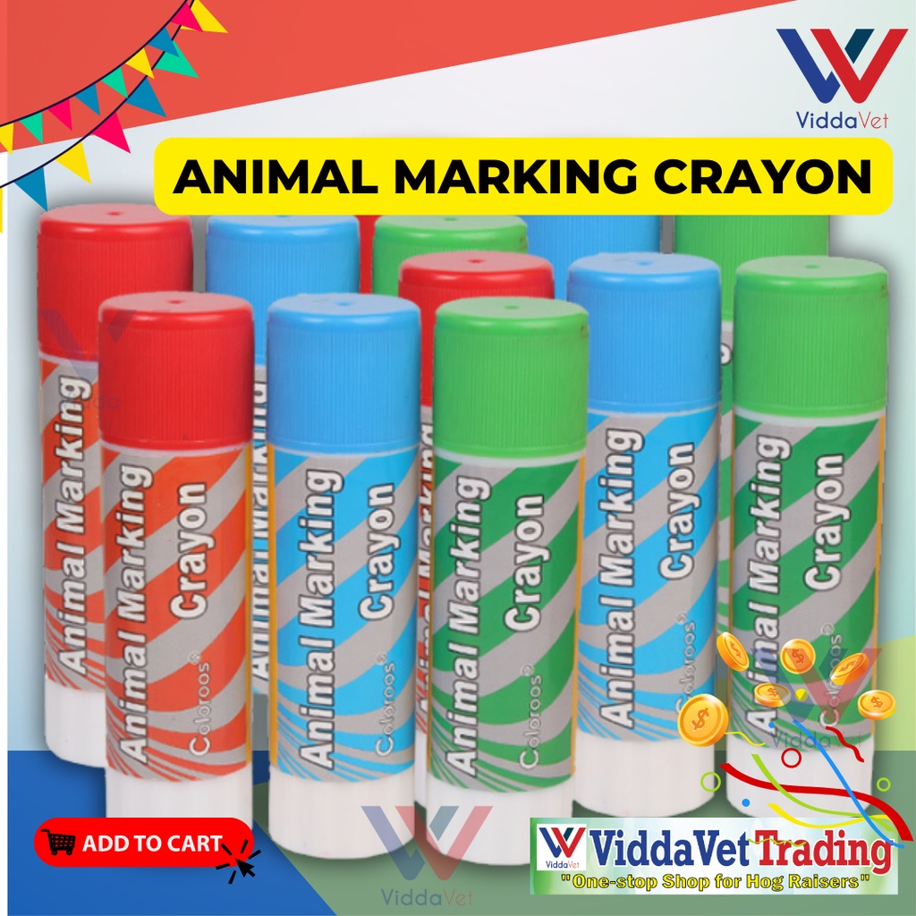 Viddavet marker for animal Crayon for pigs Pig crayon marker pig marker ...