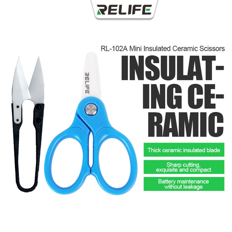 RELIFE RL-102A Mini Insulated Ceramic Scissors Applicable Mobile Phone ...