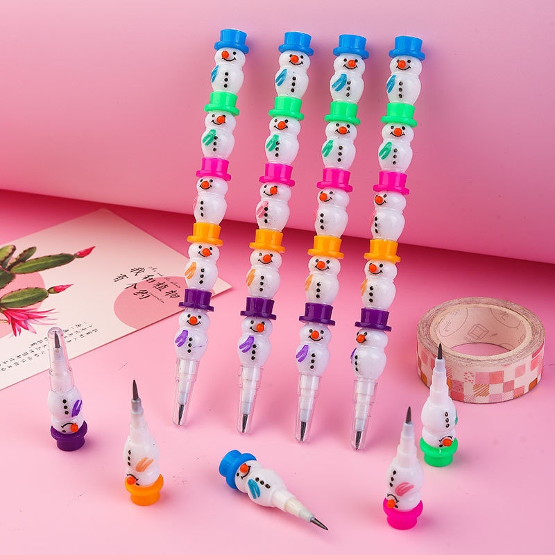 Creative Snowman Pencil Cutting-Free Removable Exchange Student ...