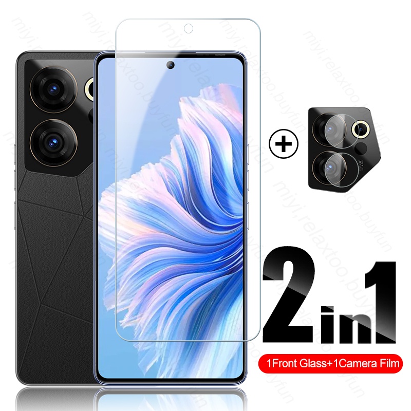 2In1 Tempered Glass For Tecno Camon 20 Premier 5G Camera Screen ...
