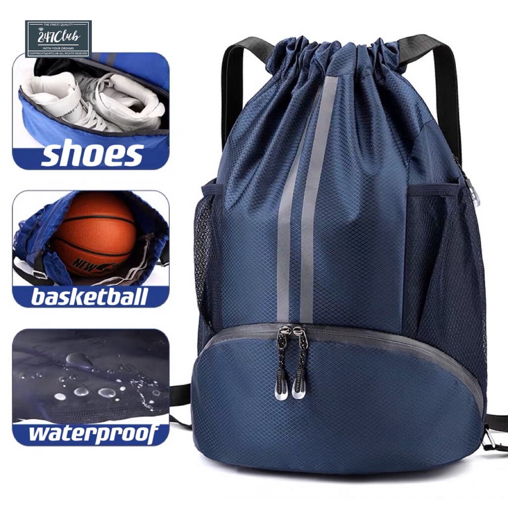 Backpack fitness exercise sling basketball bag large capacity travel ...