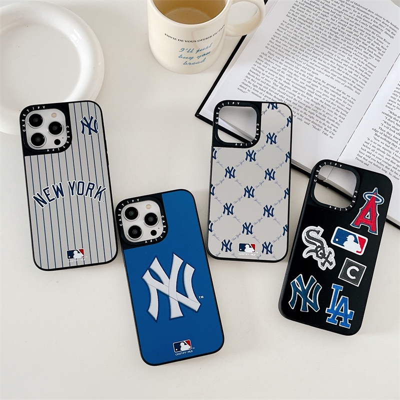 Casetifg Trendy Brand MLB NY Logo Mirror High Quality Phone Case With ...