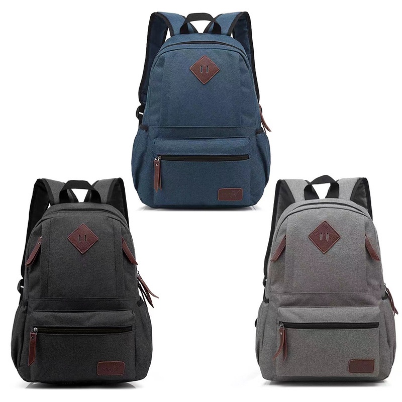 SY Fashion Unisex Solid Backpacks Large Capacity Men & Women Simple ...