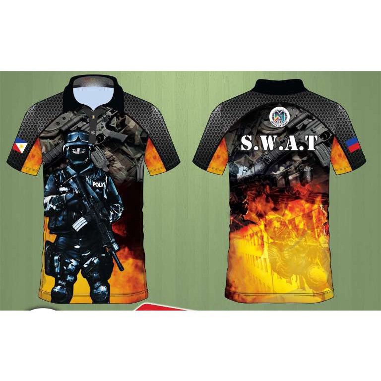 SWAT TACTICAL YELLOW POLO SHIRT Full Sublimation for Men Polo Shirt ...