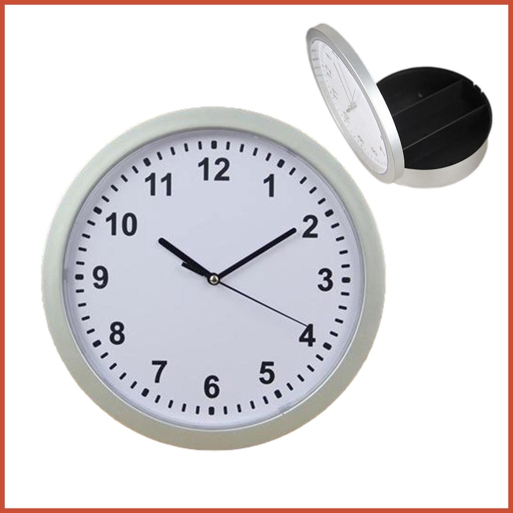 Wall Clock Safe Box Hidden Secret Storage Box for Cash Money Jewelry ...