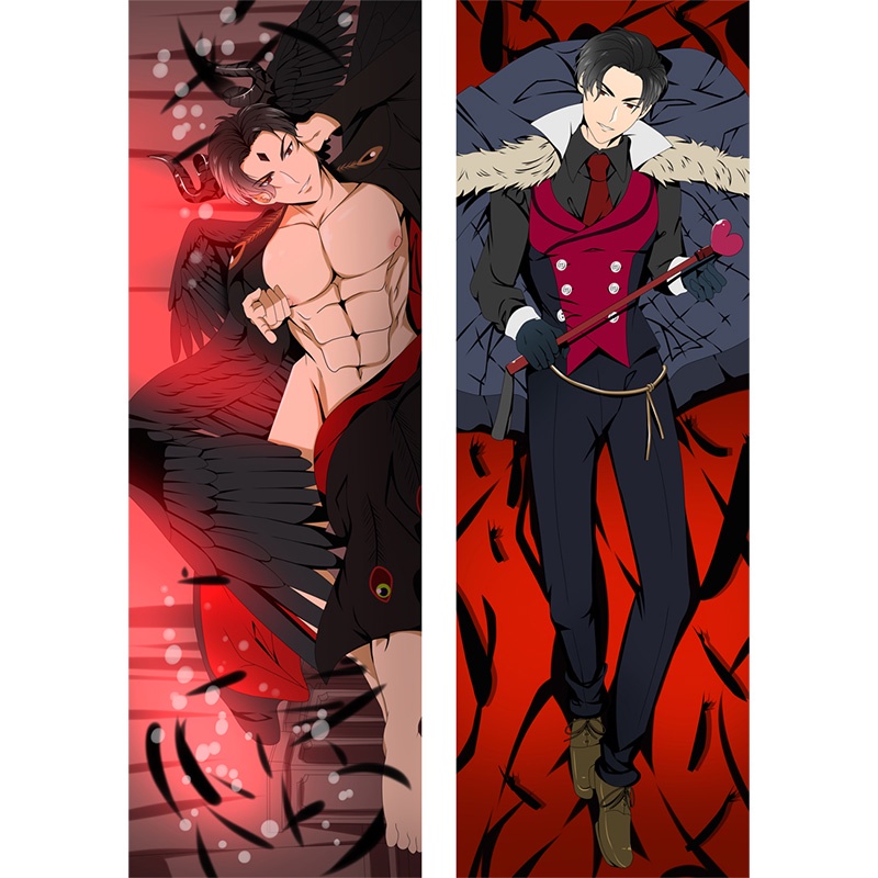 Obey Me Characters Lucifer Dakimakura Sarashina Ruka Body Pillow Case ...