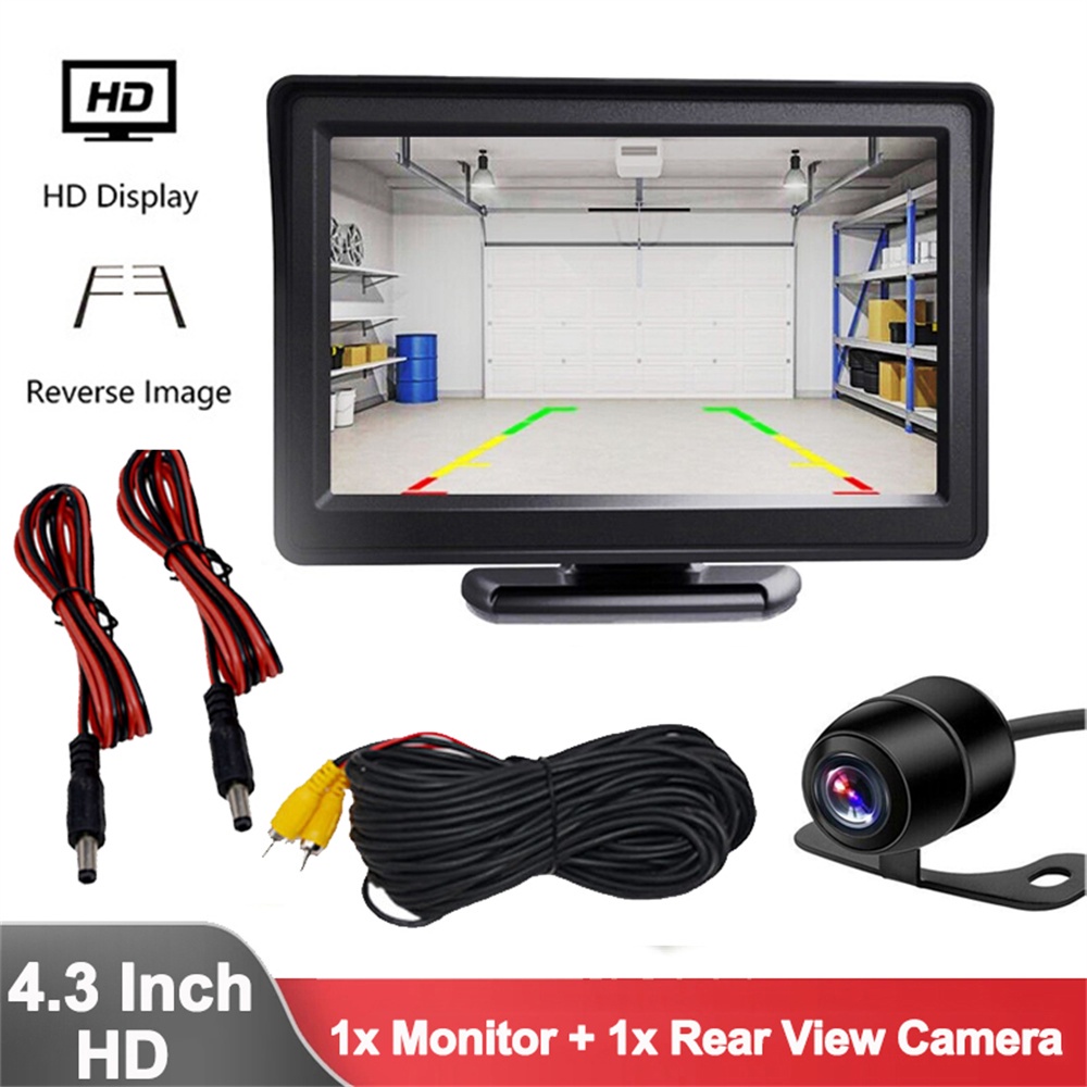 4.3Inch Car Reverse Monitor Rear View Camera Backup Camera Kit Car ...