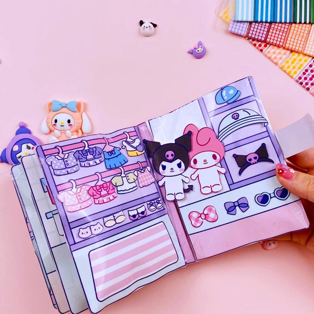 Homemade Sanrio Toy Book Kulomi DIY Handmade Toys Quiet Book Homemade ...